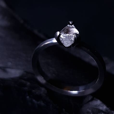 Rough Diamond Ring Handcrafted Jewellery Copenhagen Store