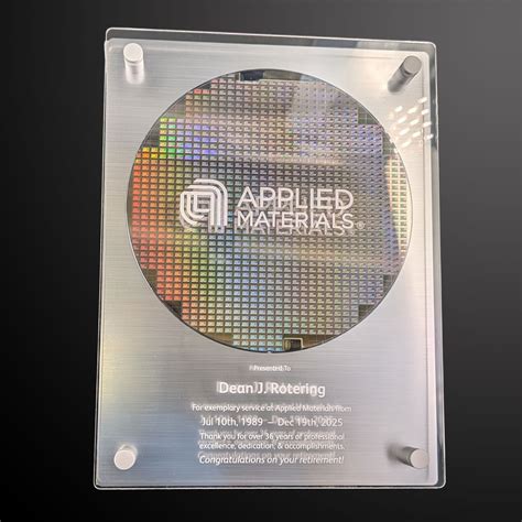 Davenport Silicon Wafer Plaque 9x12 First Place Awards