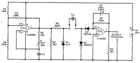 6 Simple Capacitance Meter Circuits Explained Using Ic 555 And Ic 74121 Homemade Circuit