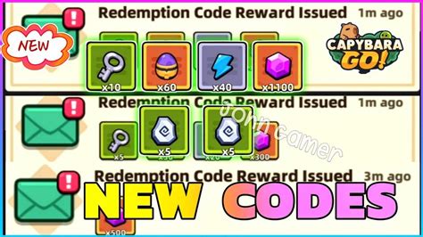 Capybara Go REDEEM CODE 1100 Gem S Energy More New Capybara Go Codes Capybara Go Com