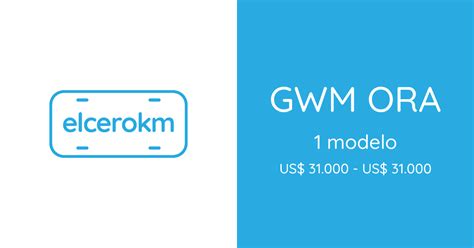 Precios Y Modelos De Gwm Ora 0km Octubre 2025