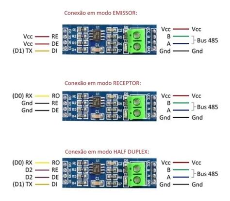 Módulo Conversor Ttl Para Rs485 Max485 Esp8266 Arduino R 15 Em Goiânia