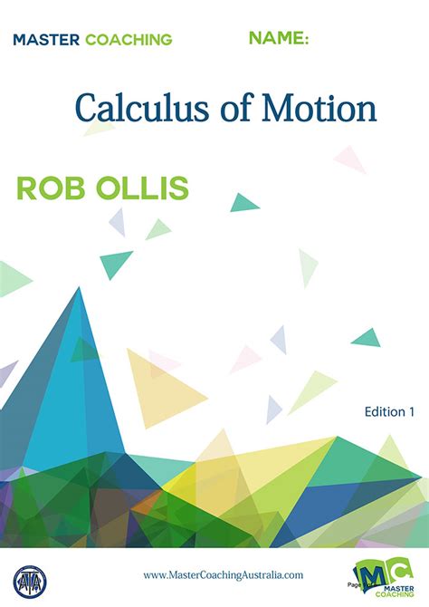 Year11 Topic Books Calculus Of Motion Master Coaching Australia