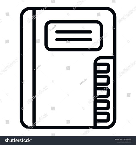 web folder icon outline vector computer stock vector royalty free