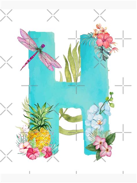 Hawaiian Letter Art Aloha Hand Written Lettering Text Isolated On