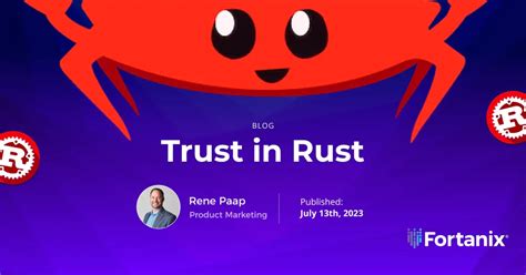 Trust In Rust Fortanix