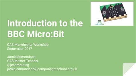 Introduction To The Bbc Microbitpptx