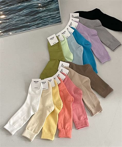 [당일배송]빅밴드 무지 장목 양말 롱삭스 사계절 중목 학생 교복 봄 가을 목긴 긴목 롱롱삭스 포인트 레이어드 베이직 레그워머 중목양말