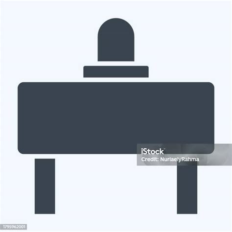 아이콘 장벽 도로 표지판 기호와 관련이 있습니다 글리프 스타일 심플한 디자인 편집 가능 간단한 일러스트레이션 3차원 형태에 대한