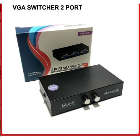 Jual VGA SWITCH 2 PORT SWITCHER VGA 2 PORT 2 INPUT 1 OUTPUT Shopee Indonesia