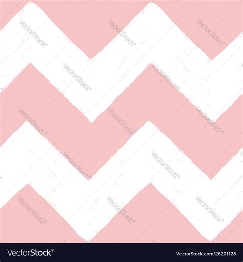 Hand Drawn Textured Zig Zag Seamless Pattern Vector Image