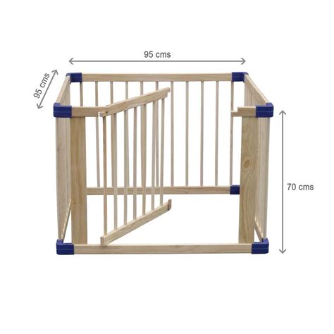 Corral Bebe Madera 4 Lados 95×95 Cms Altura 70 Cms Corrales