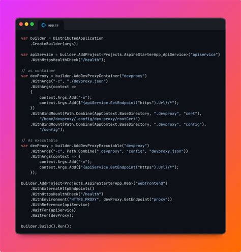 Heres How We Could Add Dev Proxy As A Resource To An Aspire App
