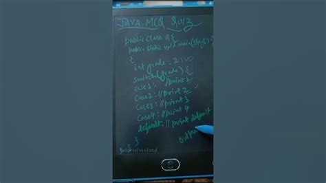 Switch Case Quiz 8 Sept 2024 Java Javatutorial Javaprogramming Shorts Short Youtube