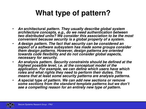 Ppt Classifying Security Patterns Powerpoint Presentation Free