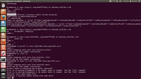C Chained Return2libc Stack Overflow