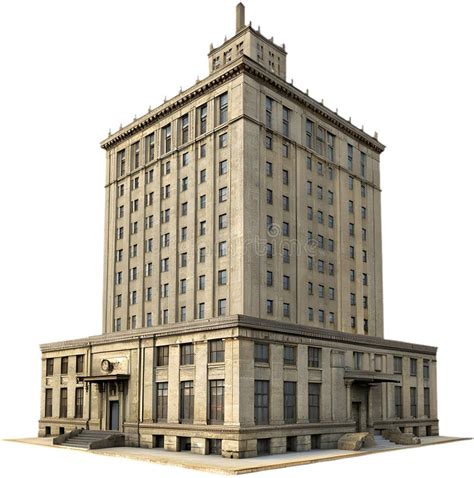 Raw Concrete Building With Minimalist Architecture Style Stock Image Illustration Of