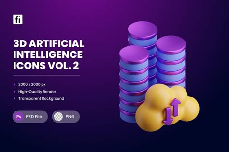 Premium Psd 3d Illustration Artificial Intelligence Big Data