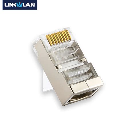 Shielded Rj45 Cat6 Cat 6a Connectors Pass Through Connector 53 Off