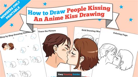 How To Draw People Kissing An Anime Kiss Drawing Easy Step By Step Tutorial