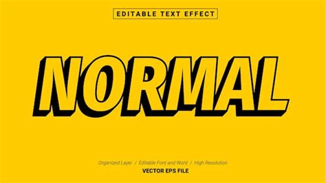 編集可能な標準フォント。タイポグラフィ テンプレート テキスト効果スタイル。レタリング ベクトル イラスト ロゴ。 Premiumベクトル素材