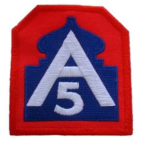 Patch Army 5th Army Hq Company Surplus Warrior