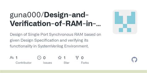 Github Guna000design And Verification Of Ram In Systemverilog