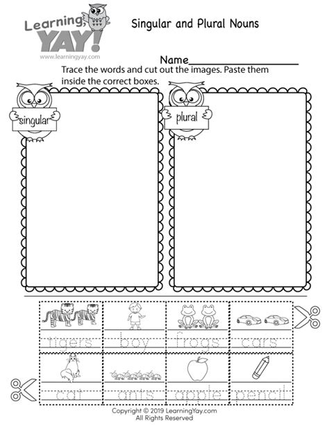 Plural Or Singular Noun Sort Worksheets 99worksheets