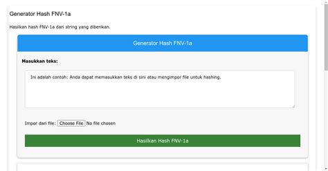 Generator Hash FNV A