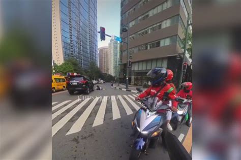 Pedestrian Crossing In Intersection At BGC Rammed By SUV