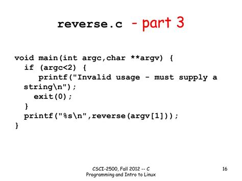Ppt Unit1 C Programming And Intro To Linux Powerpoint Presentation