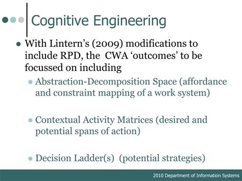 Ppt The Cognitive Engineering Of Human Agent Robot Systems Powerpoint