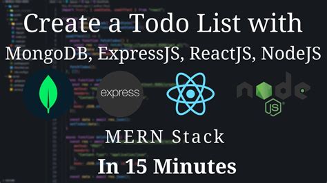 Build A Todo List With Mongodb Expressjs And Reactjs Mern Stack Youtube