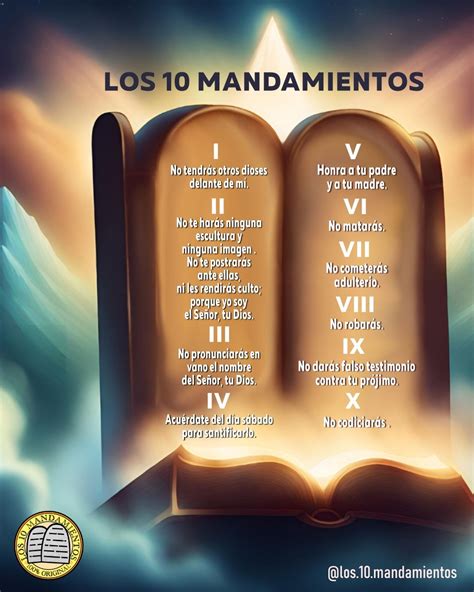 Tablas De Los 10 Mandamientos Los 10 Mandamientos Para Imprimir