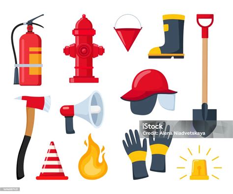 소방관 비상 장비 세트 도끼 호스 소화전 소화기 안전 교통 콘 삽 소방관 도구 화염 확산으로부터 보호하기 위한 휴대용 소방관