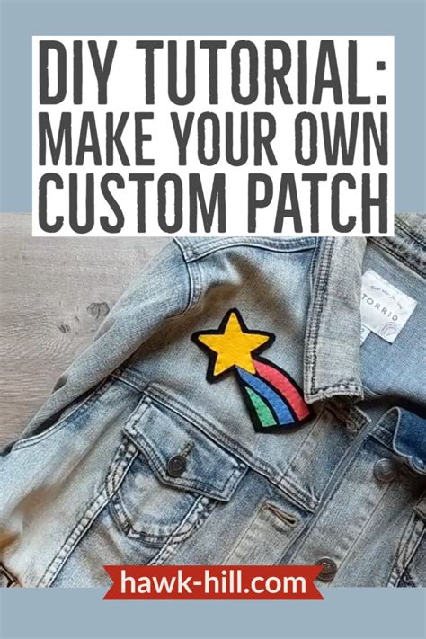 How To Make Your Own Custom Patch With Felt Perfect For Costumes And Awards Hawk Hill