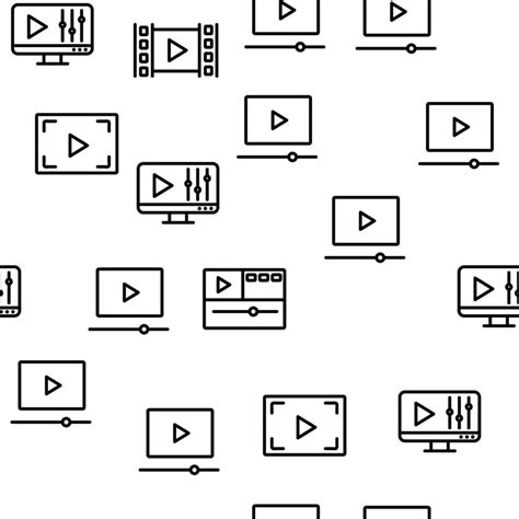 video file editing vector seamless pattern 10042357 vector art at vecteezy