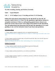 Configuring Layer 3 Switching And Inter VLAN Routing Lab Course Hero