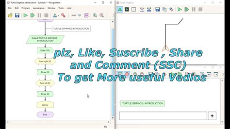 Flowgorithm Turtle Graphics Introduction Youtube