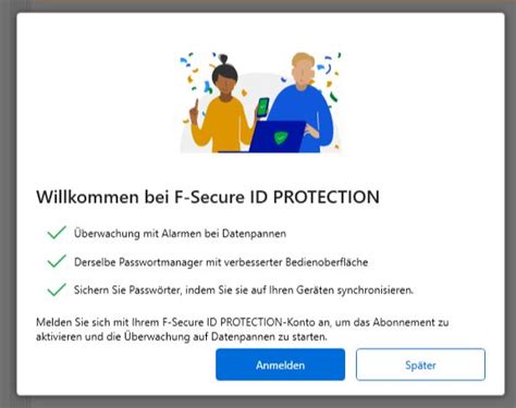 Error By Log In With Id Protection After Installation — F Secure Community