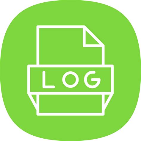 Log File Format Icon 16902888 Vector Art At Vecteezy