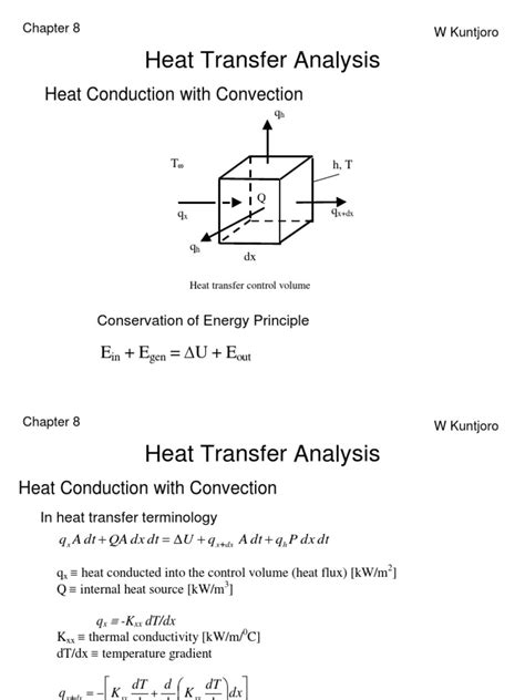 Heat Transfer Analysis Heat Conduction With Convection Pdf Thermal
