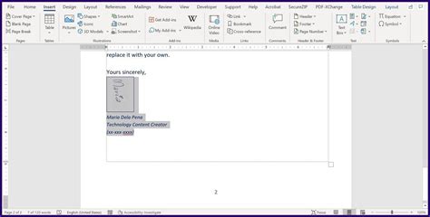How To Create And Insert A Signature In Microsoft Word