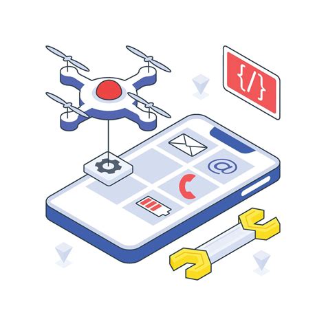 App Development Isometric Colored Illustration 54919944 Vector Art At Vecteezy