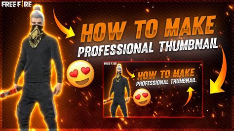HOW TO MAKE THUMBNAIL FOR FREE FIRE FREE FIRE THUMBNAIL TUTORIAL