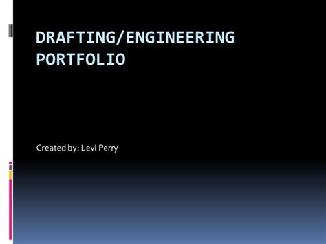 Drafting Portfolio
