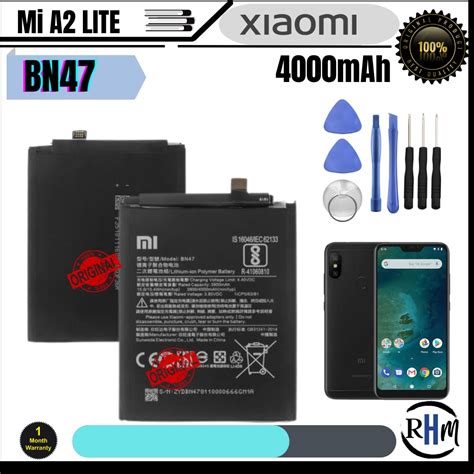 Xiaomi Redmi Pro Mi A Lite Battery Model Bn Original Lithium Ion Polymer Battery Free