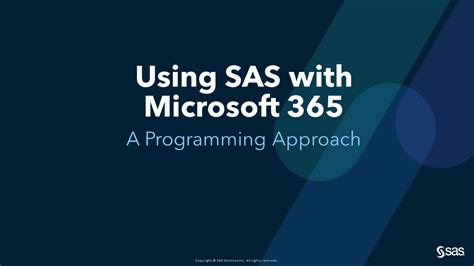 How To Use Sas To Access Microsoft 365 Sas Support Communities