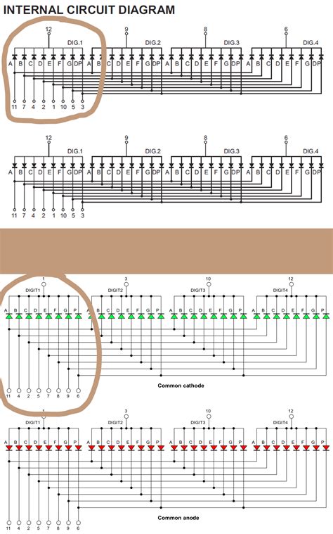 Display 4 Digits And 7 Segments LEDs And Multiplexing Arduino Forum