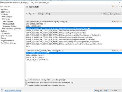 RTOS CC1350 Error 10008 D Cannot Find File Sub 1 GHz Forum Sub 1